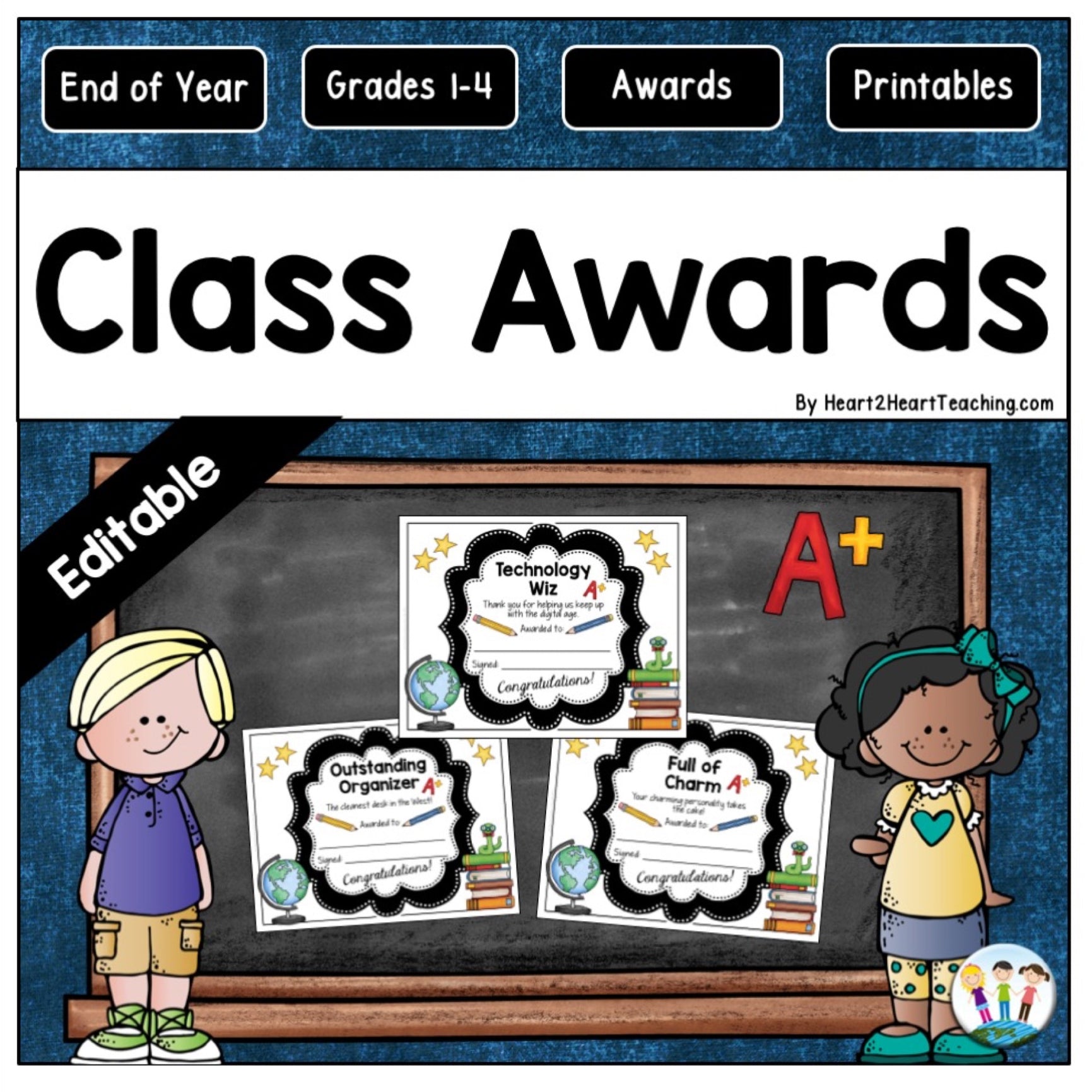 Character Trait Class Awards: A Fun End of the Year Activity – Heart 2 ...
