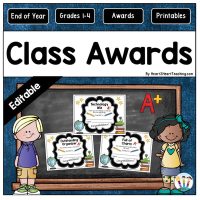 Character Trait Class Awards: A Fun End of the Year Activity – Heart 2 ...