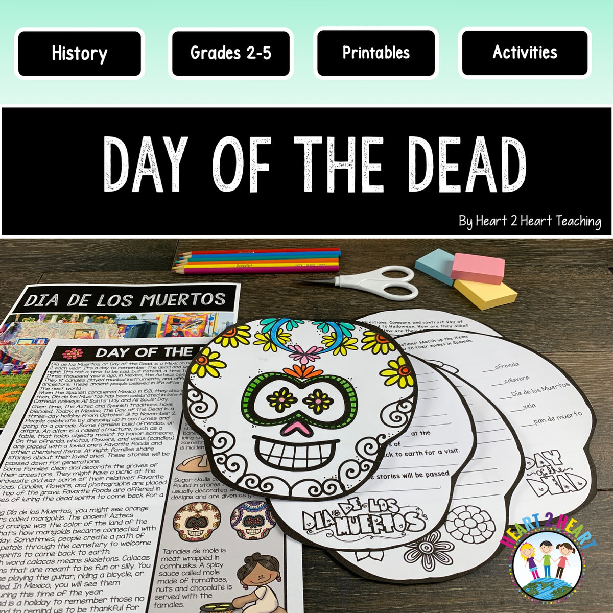 Day of the Dead Activity Pack – Heart 2 Heart Teaching