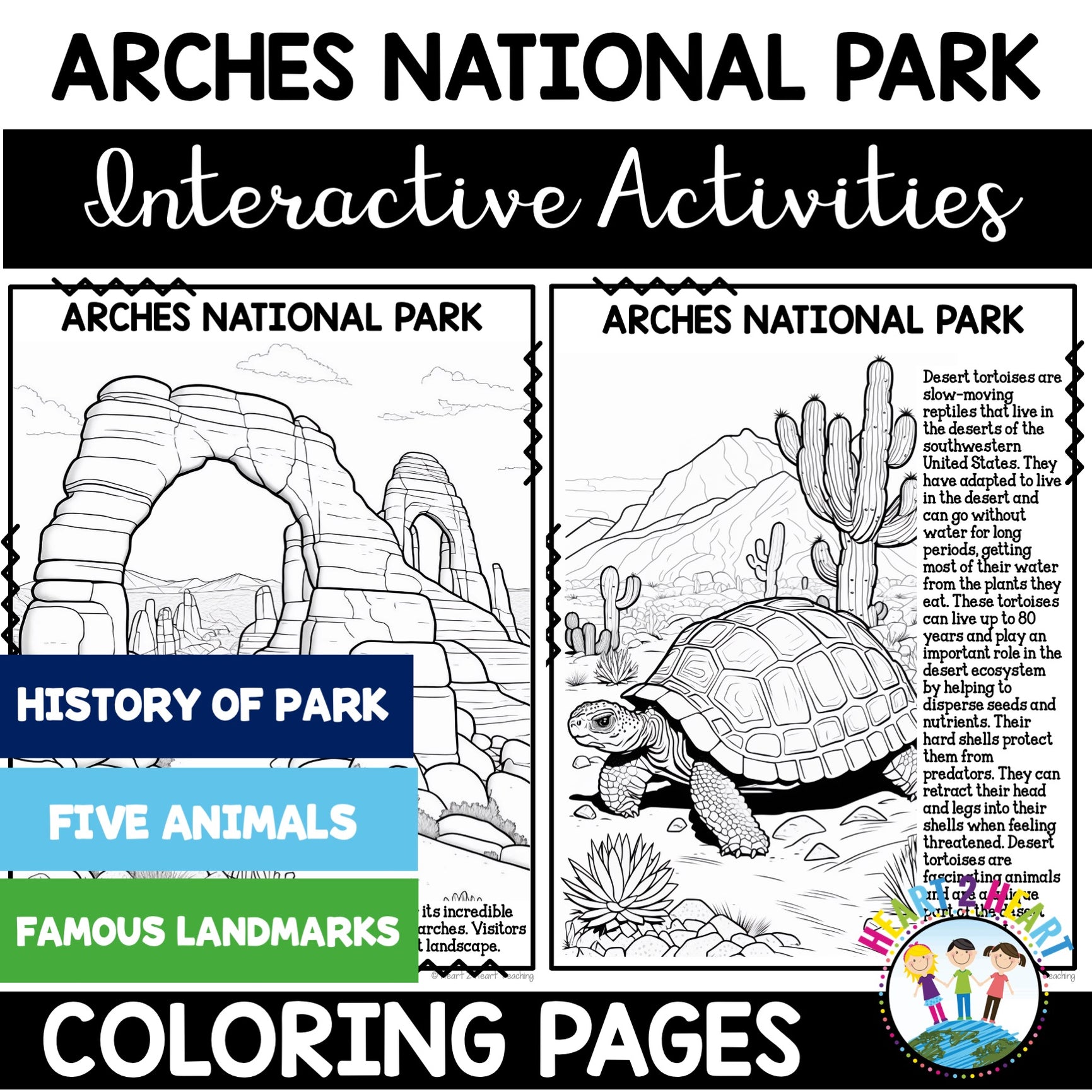 Arches National Park Coloring Pages – Heart 2 Heart Teaching