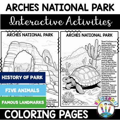Arches National Park Coloring Pages – Heart 2 Heart Teaching
