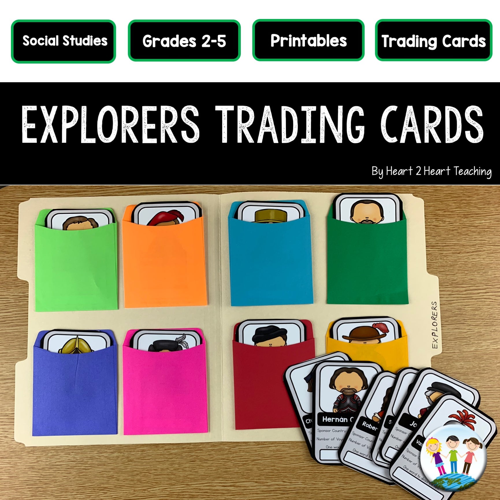 Early Explorers Project: Create Your Own Trading Cards (24 Explorers C ...