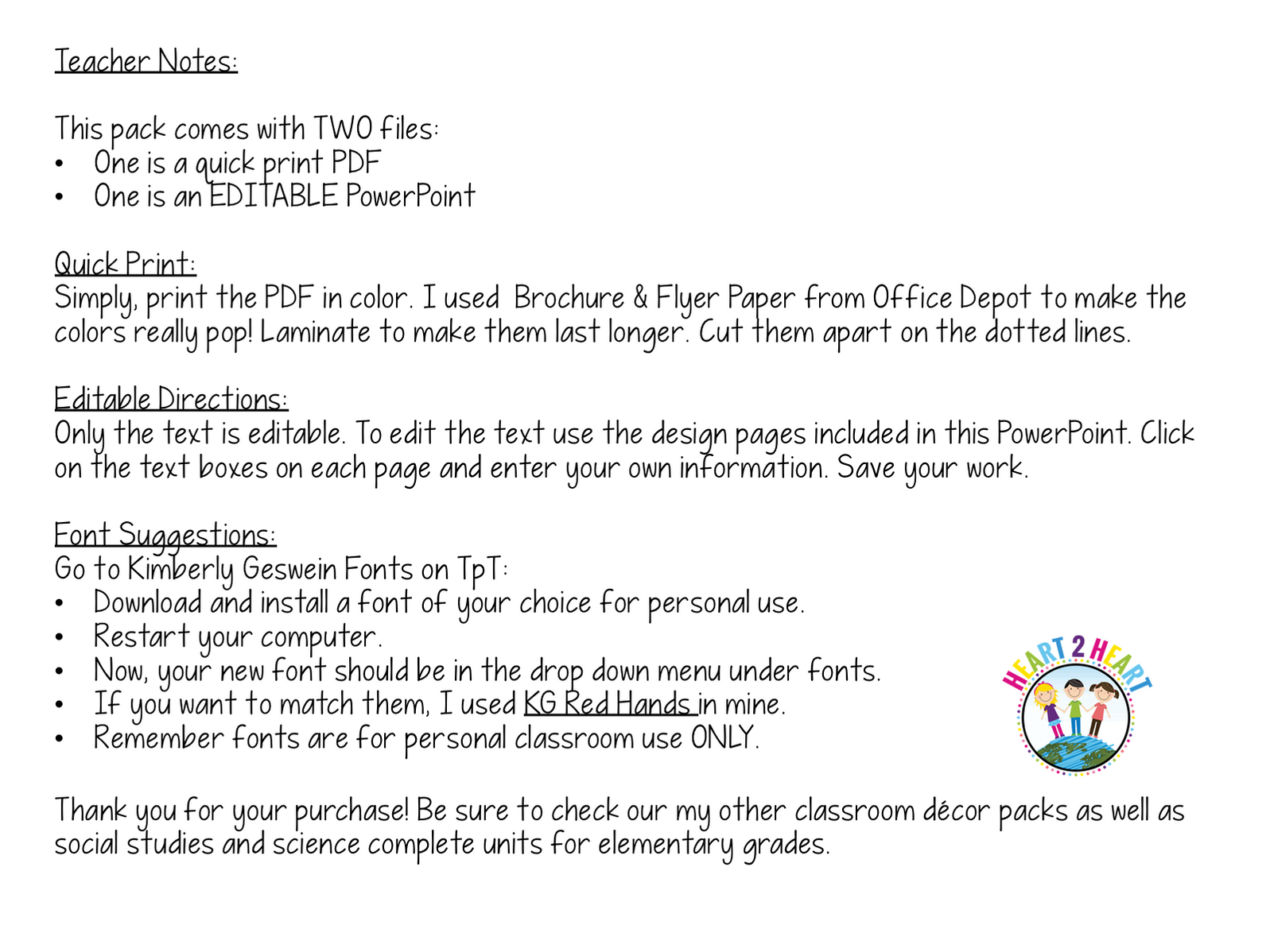 Antique White Daily Schedule Cards – Heart 2 Heart Teaching