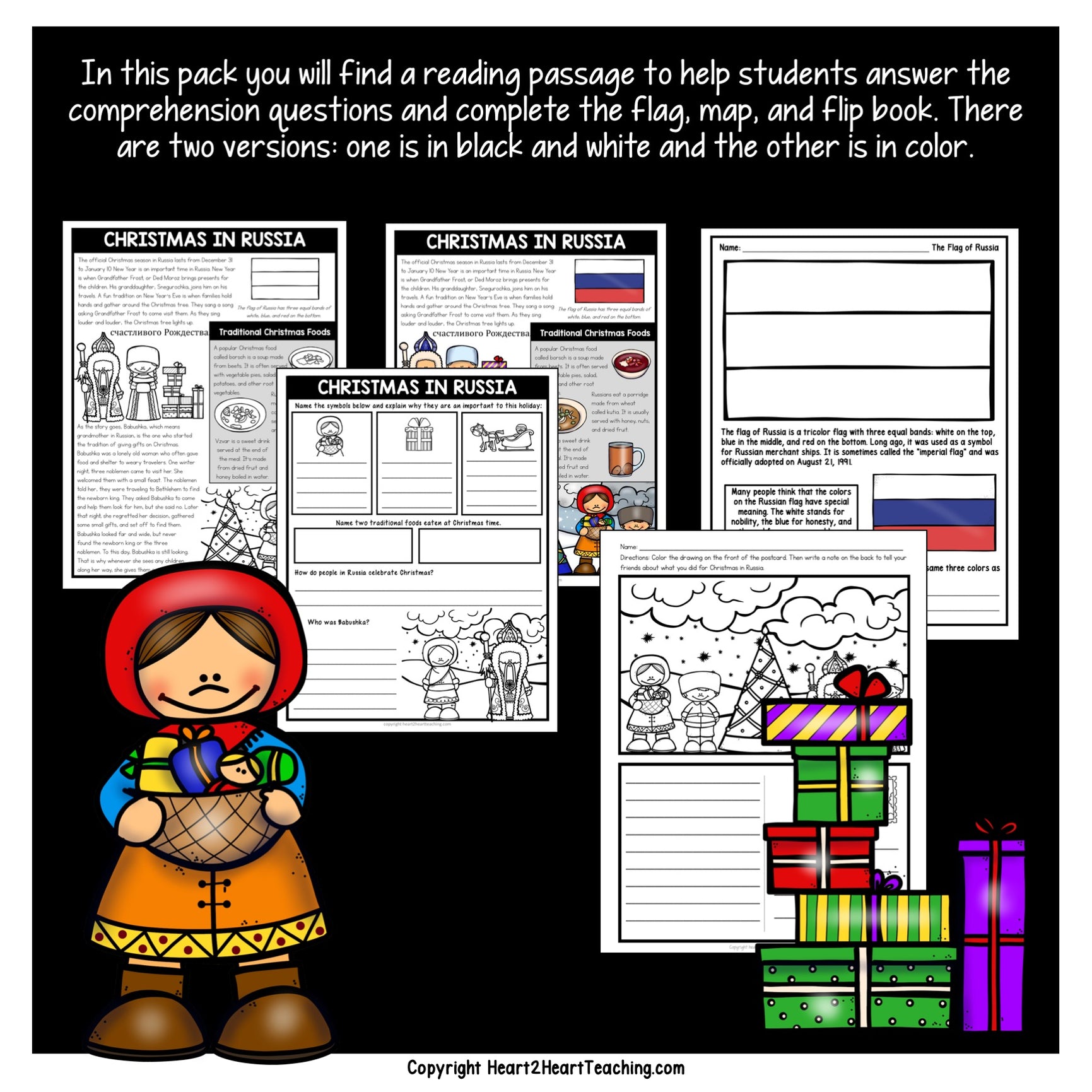 Christmas in Russia Activity Pack – Heart 2 Heart Teaching