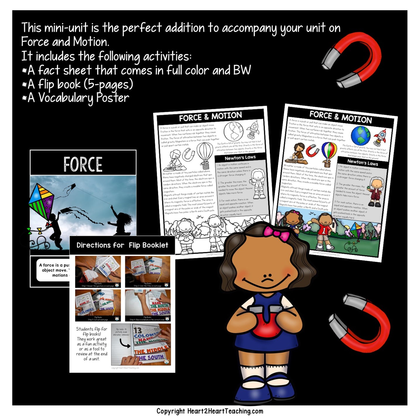 Force and Motion Mini-Unit & Flip Book – Heart 2 Heart Teaching