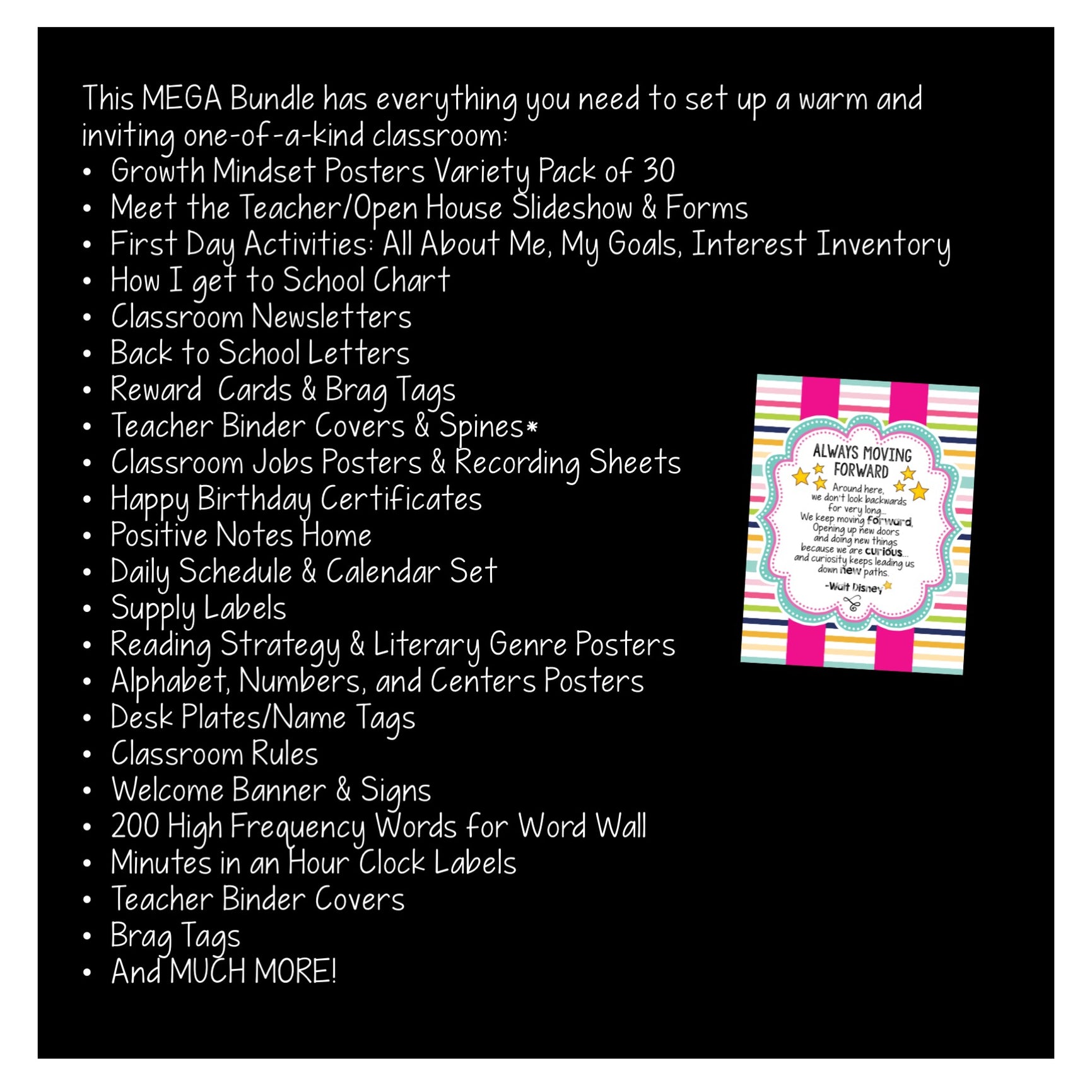 Gold, Blue, Lime Green, and Pink Striped Classroom Decor Pack #14: All ...