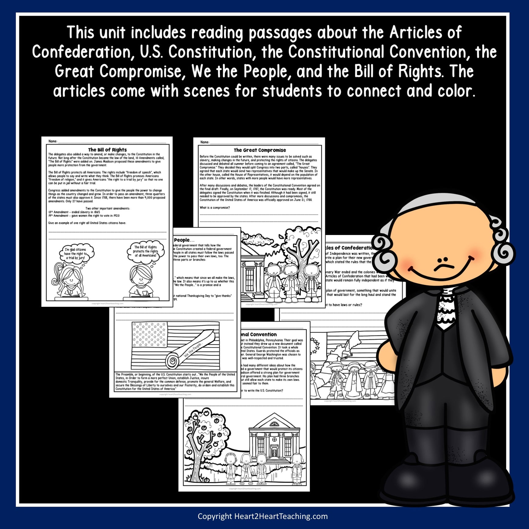 The Writing of the US Constitution: Constitution Day Activities – Heart ...