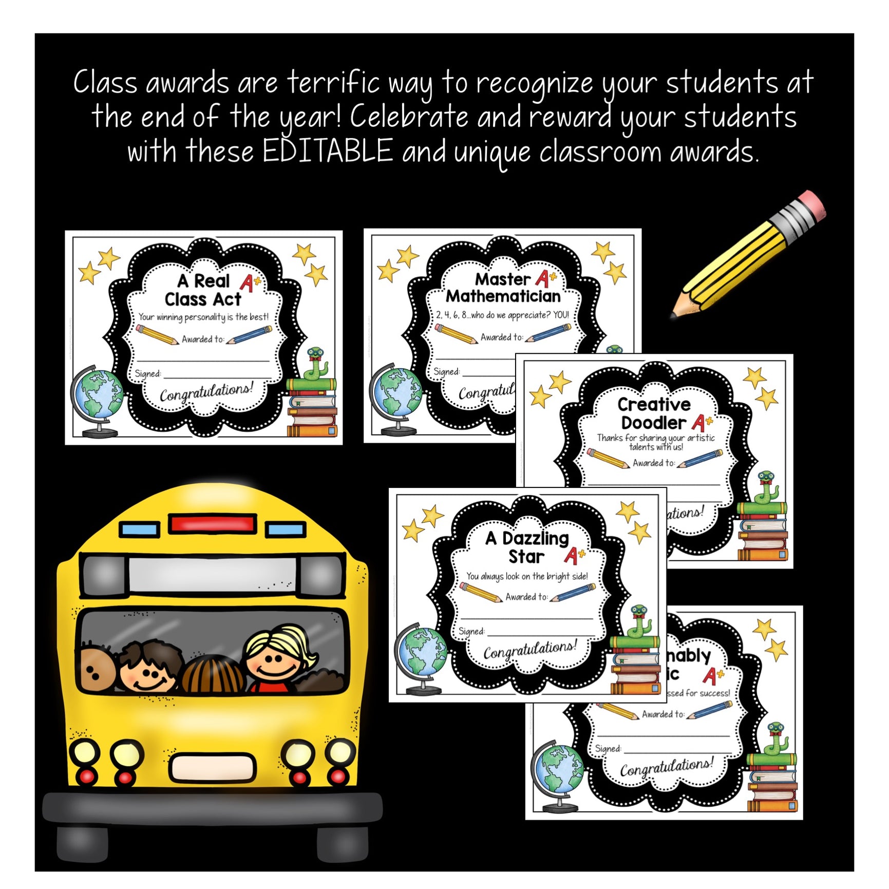 Character Trait Class Awards: A Fun End of the Year Activity – Heart 2 ...