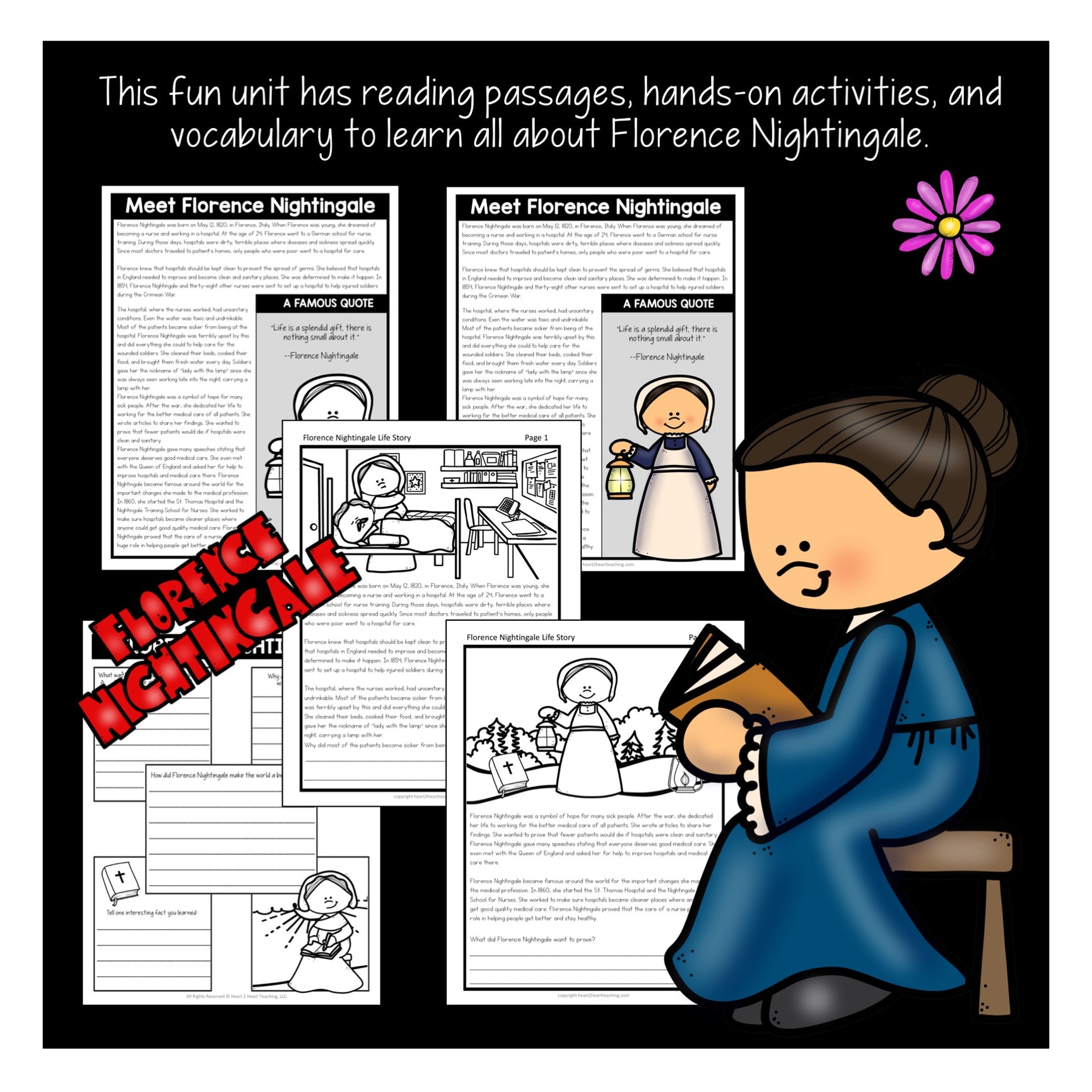 The Life Story of Florence Nightingale Activity Pack – Heart 2 Heart ...