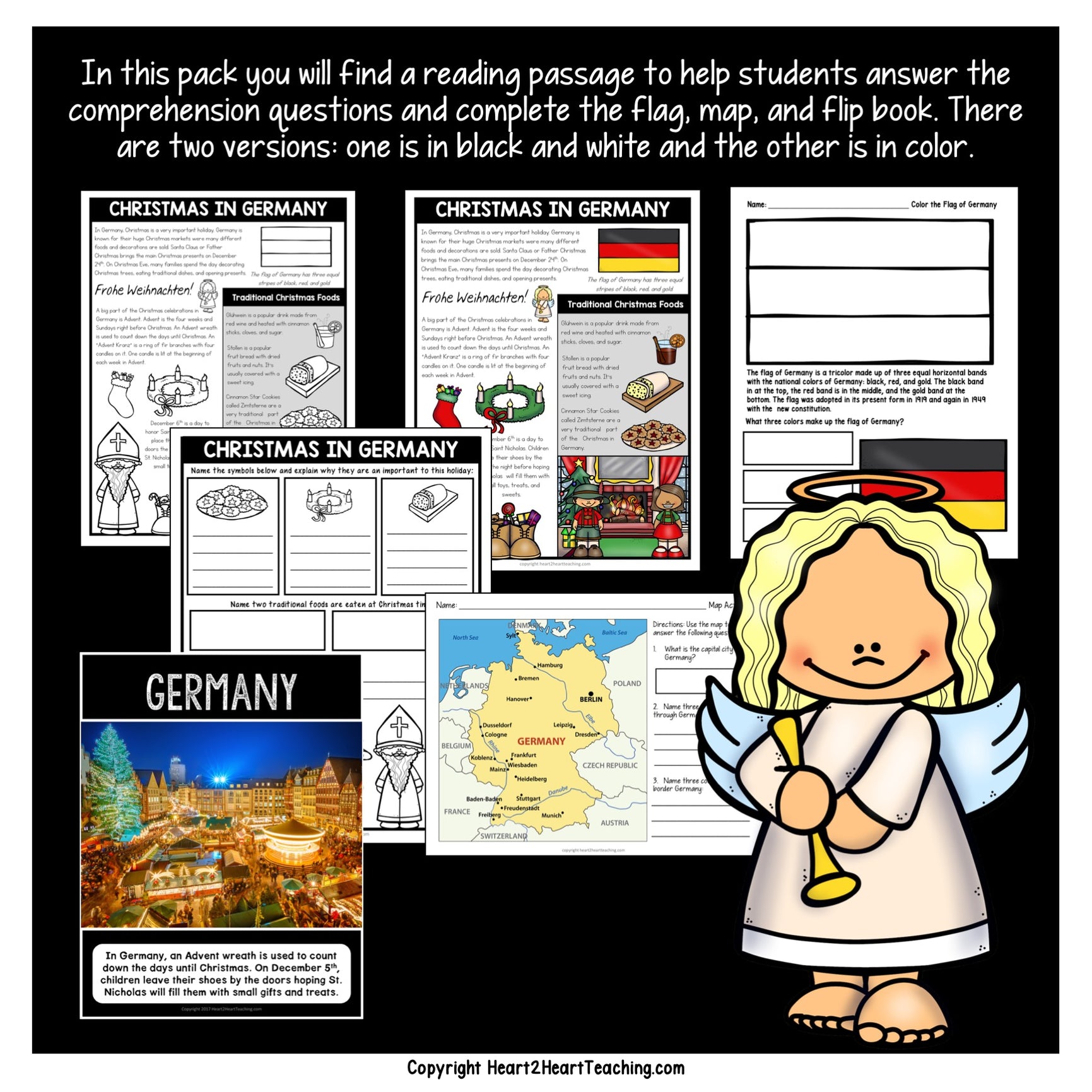 Christmas in Germany Activity Pack – Heart 2 Heart Teaching