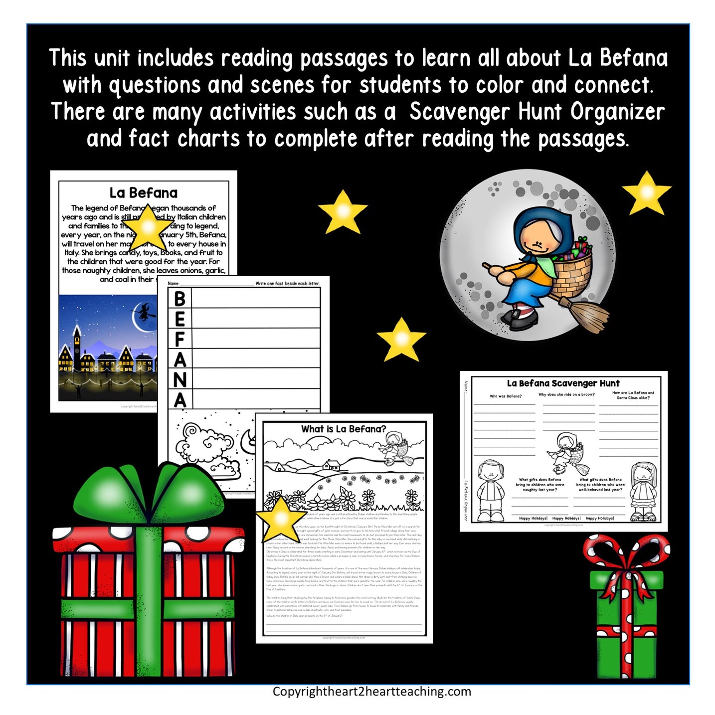 Christmas in Italy: La Befana Activities and Flip Book – Heart 2 Heart ...