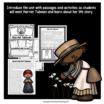 The Life Story of Harriet Tubman Activity Pack – Heart 2 Heart Teaching