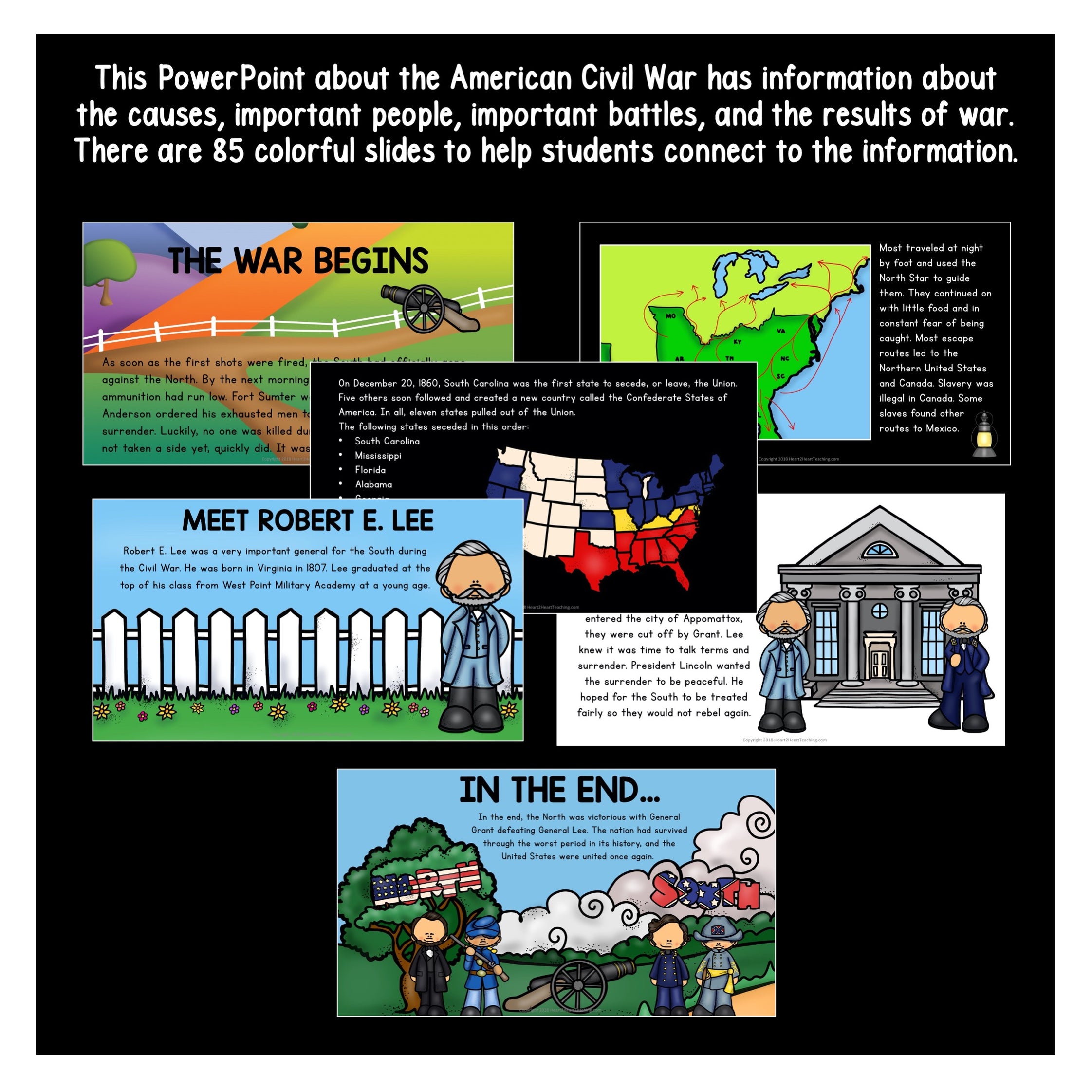 American Civil War PowerPoint – Heart 2 Heart Teaching