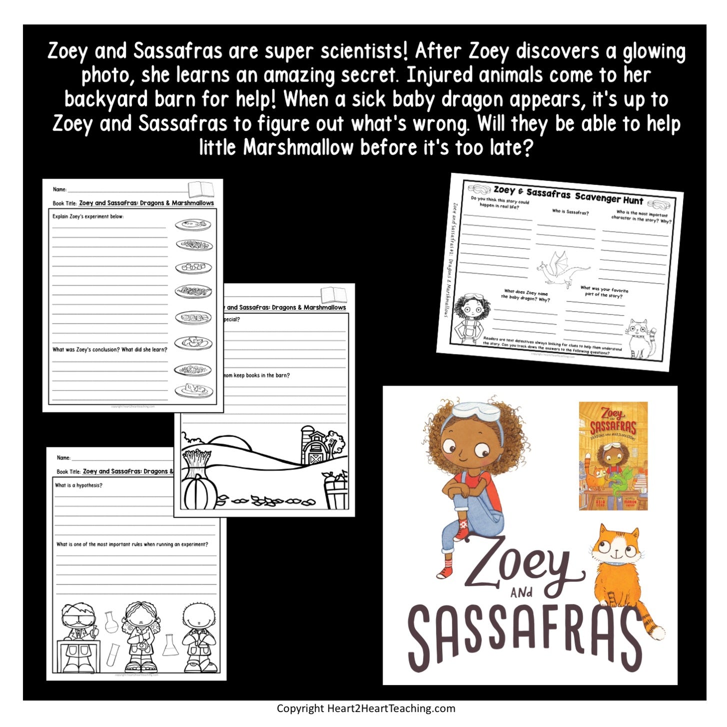 Dragons & Marshmallows: Zoey and Sassafras Book #1 Activity Pack ...