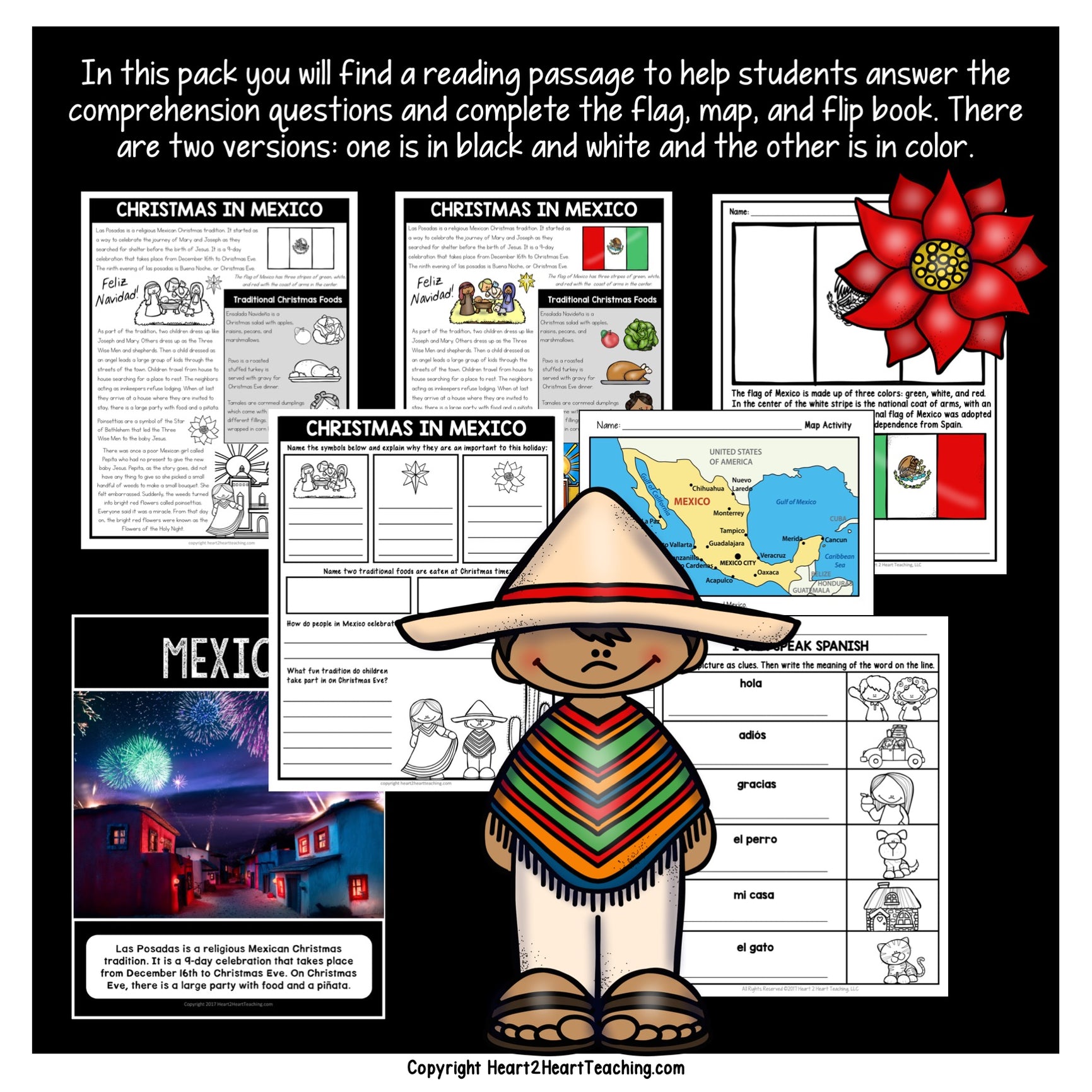 Christmas in Mexico Activity Pack – Heart 2 Heart Teaching