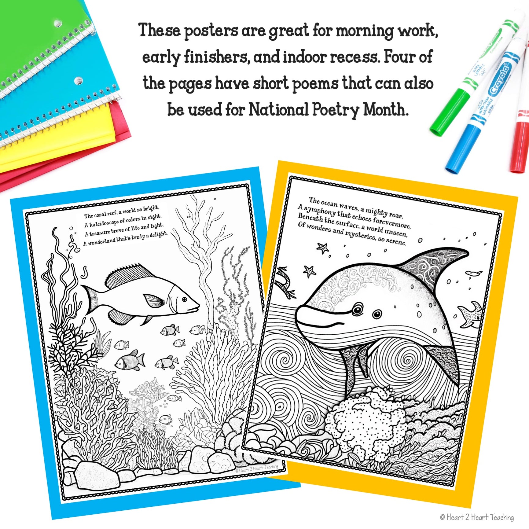 Earth Day Doodle Coloring Pages – Heart 2 Heart Teaching