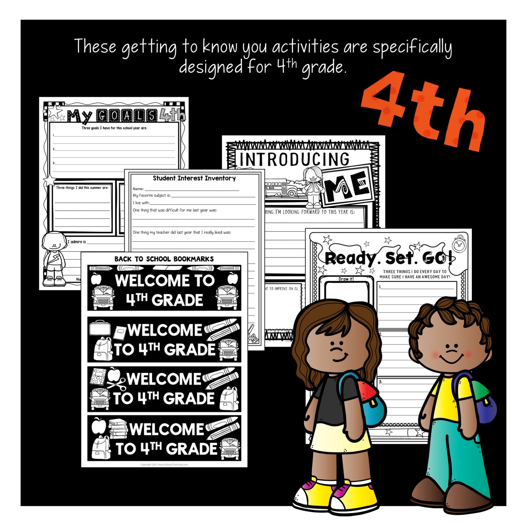 First Week of School Activities for 4th Grade – Heart 2 Heart Teaching