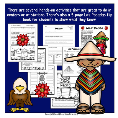Christmas in Mexico: Las Posadas Activities and Flip Book – Heart 2 ...