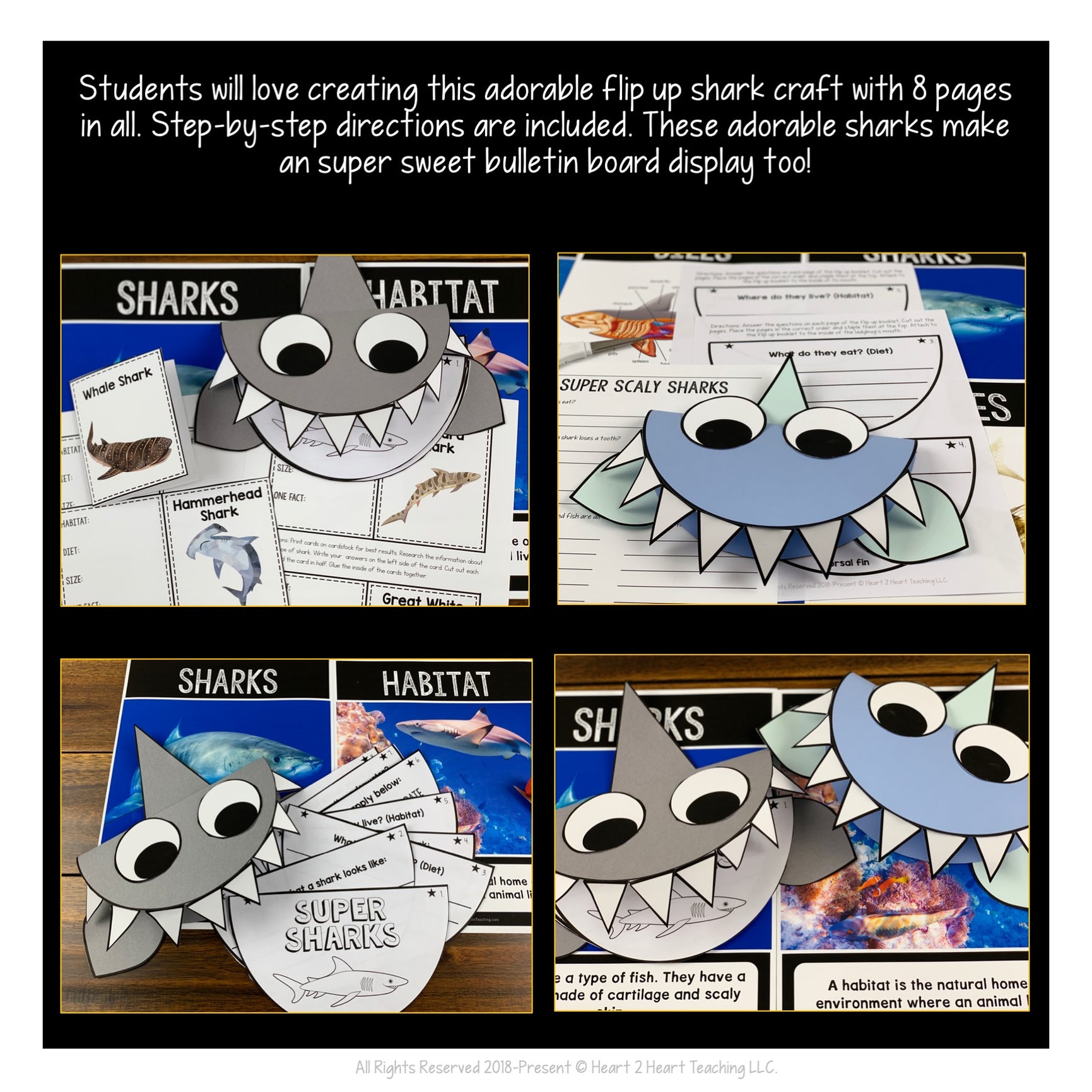 All About Sharks Craft and Activity Pack – Heart 2 Heart Teaching