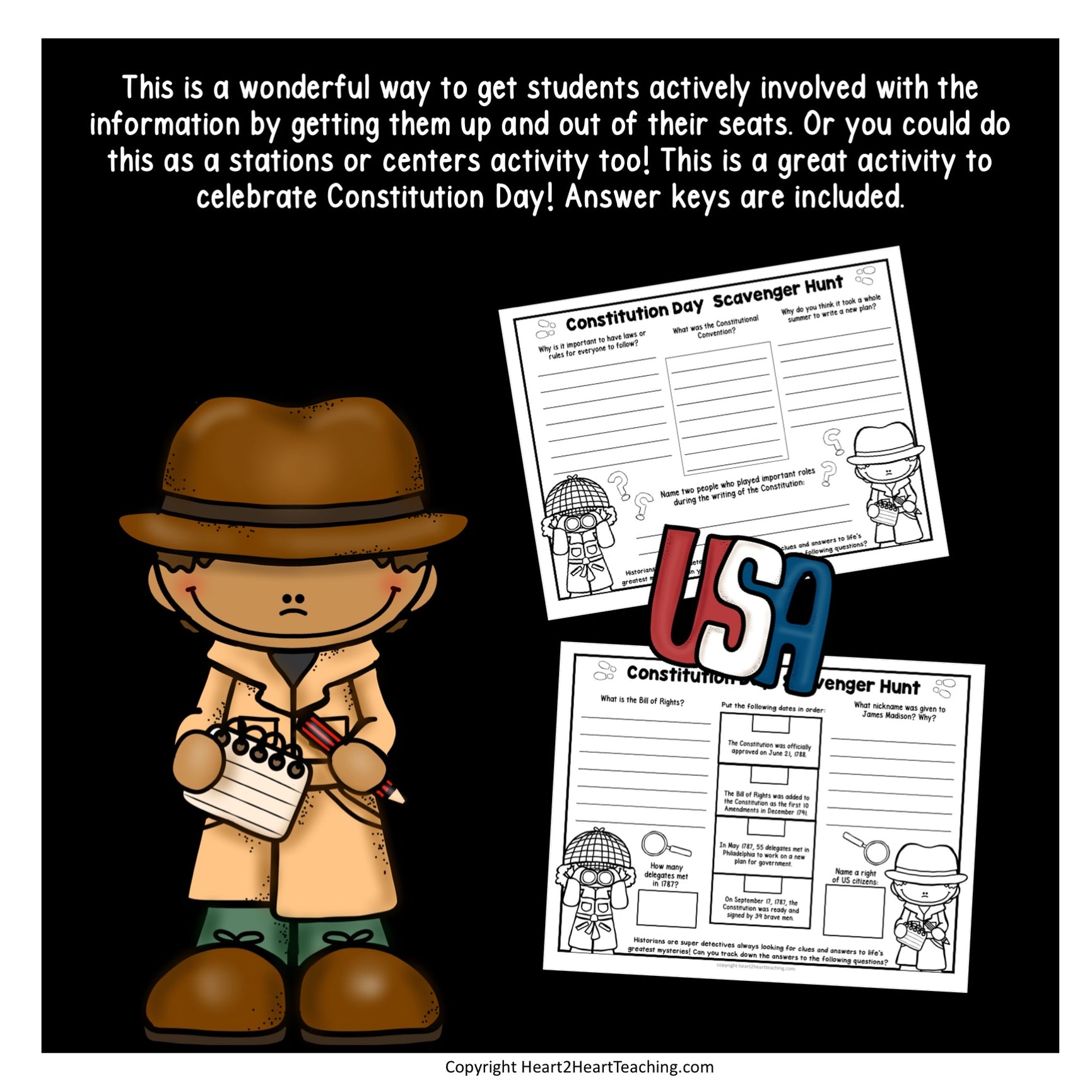 Let's Go on a Constitution Day Scavenger Hunt – Heart 2 Heart Teaching