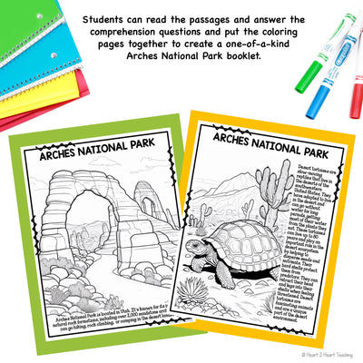 Arches National Park Coloring Pages – Heart 2 Heart Teaching