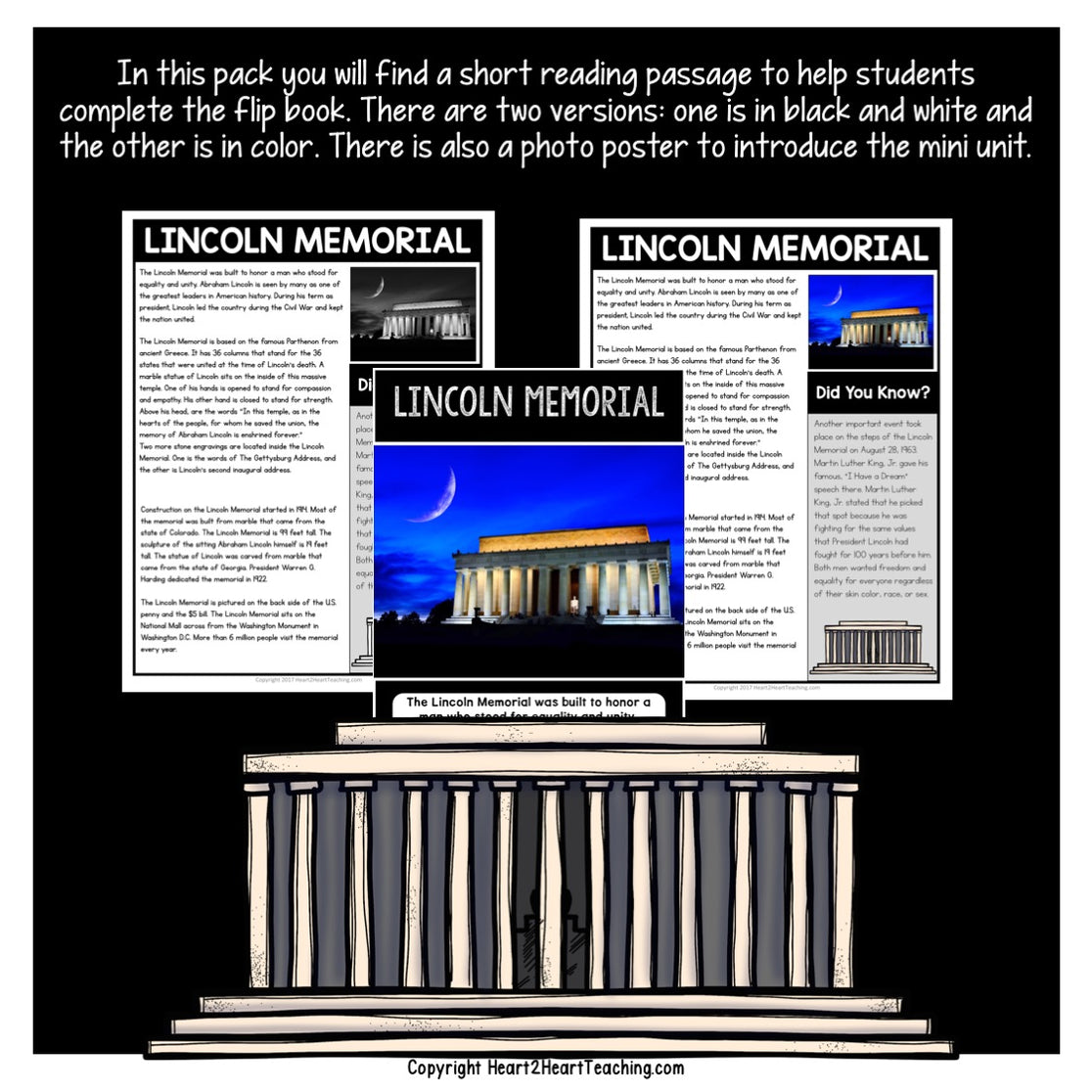 Let's Learn About the Lincoln Memorial – Heart 2 Heart Teaching