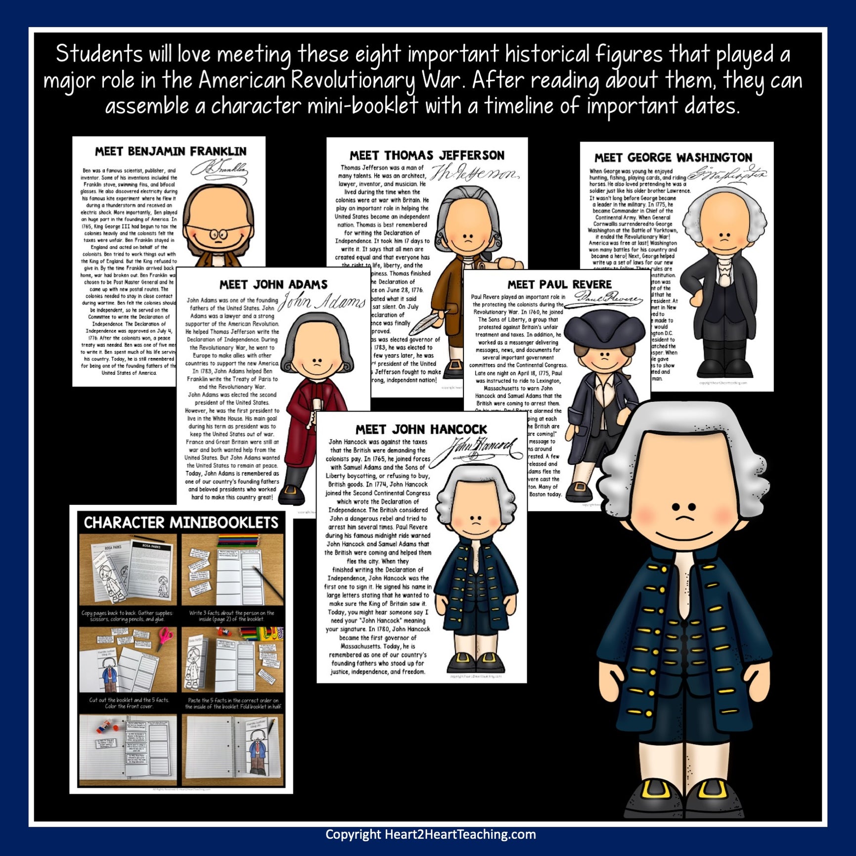 Revolutionary War Unit with Articles, Activities & more – Heart 2 Heart ...