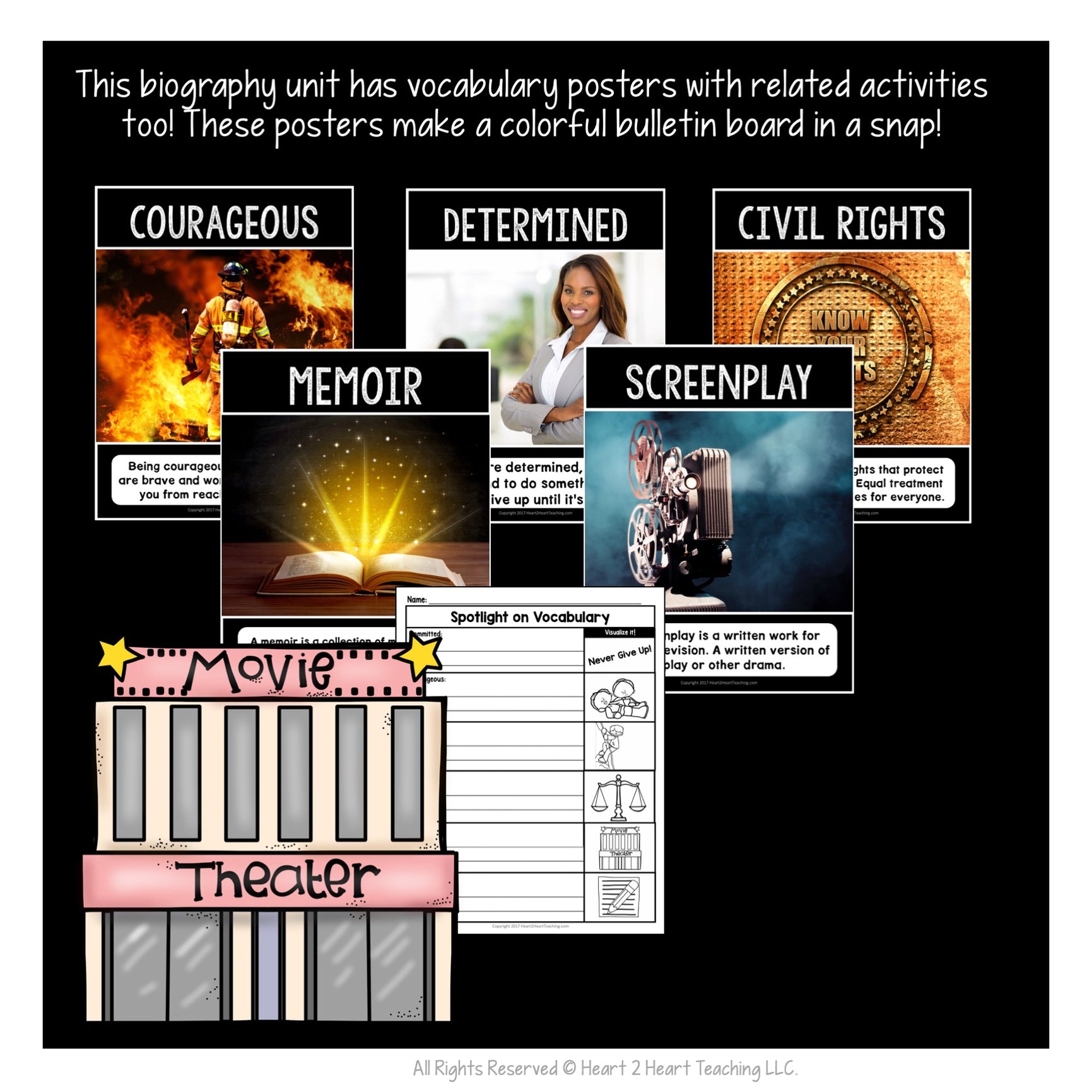 The Life Story of Maya Angelou Activity Pack – Heart 2 Heart Teaching