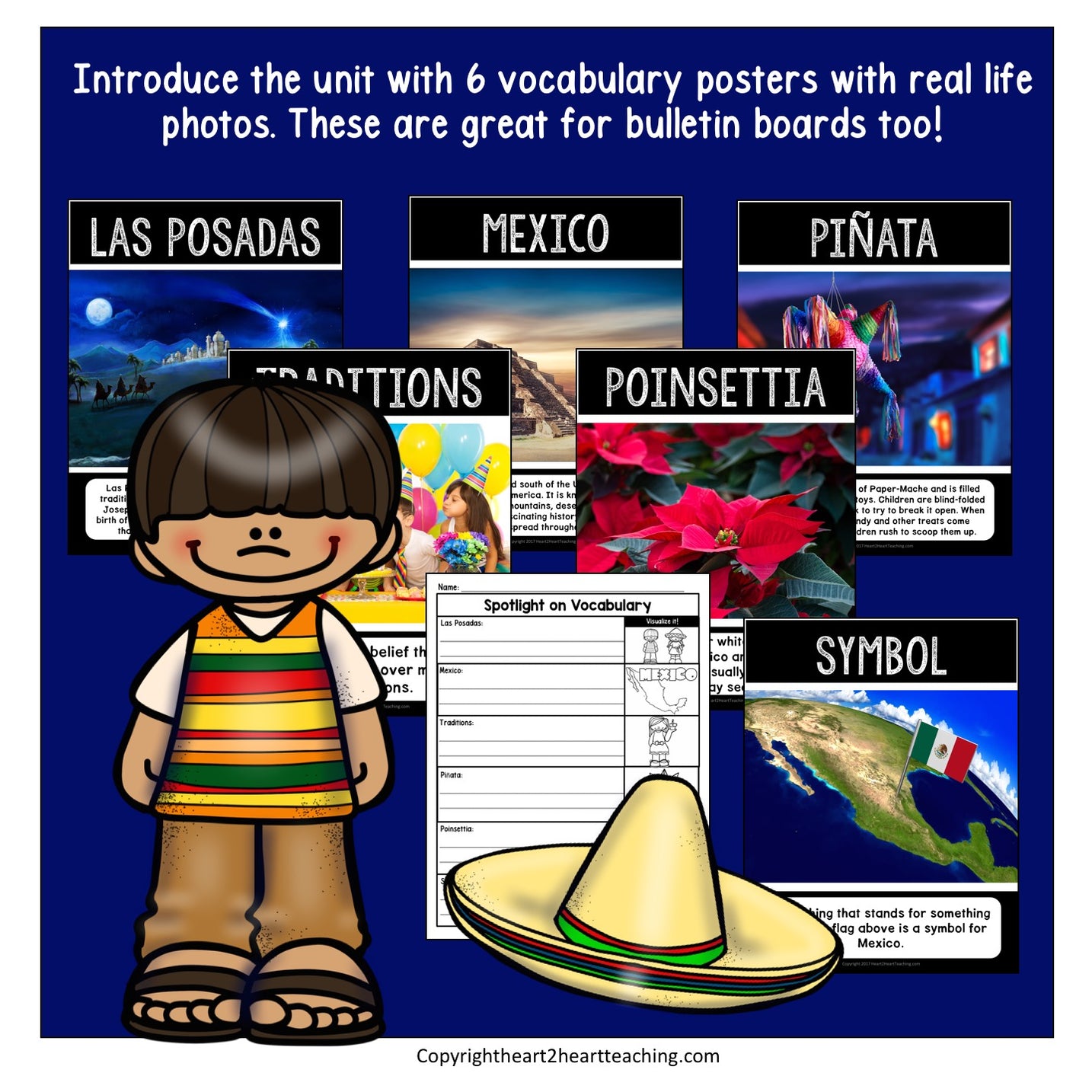 Christmas in Mexico: Las Posadas Activities and Flip Book – Heart 2 ...