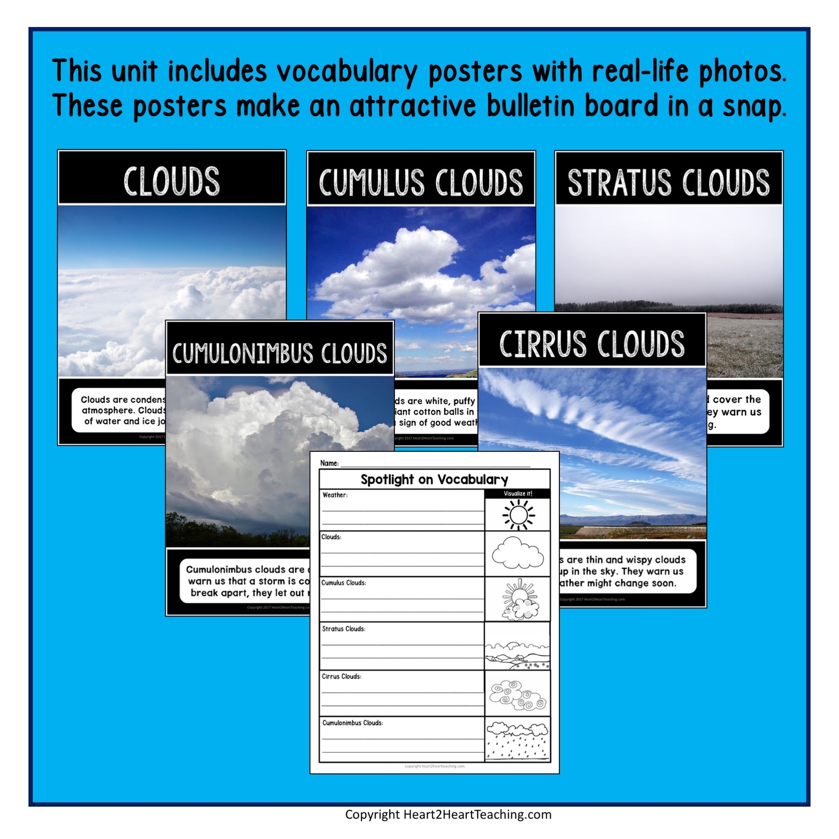Let's Learn About All Clouds – Heart 2 Heart Teaching