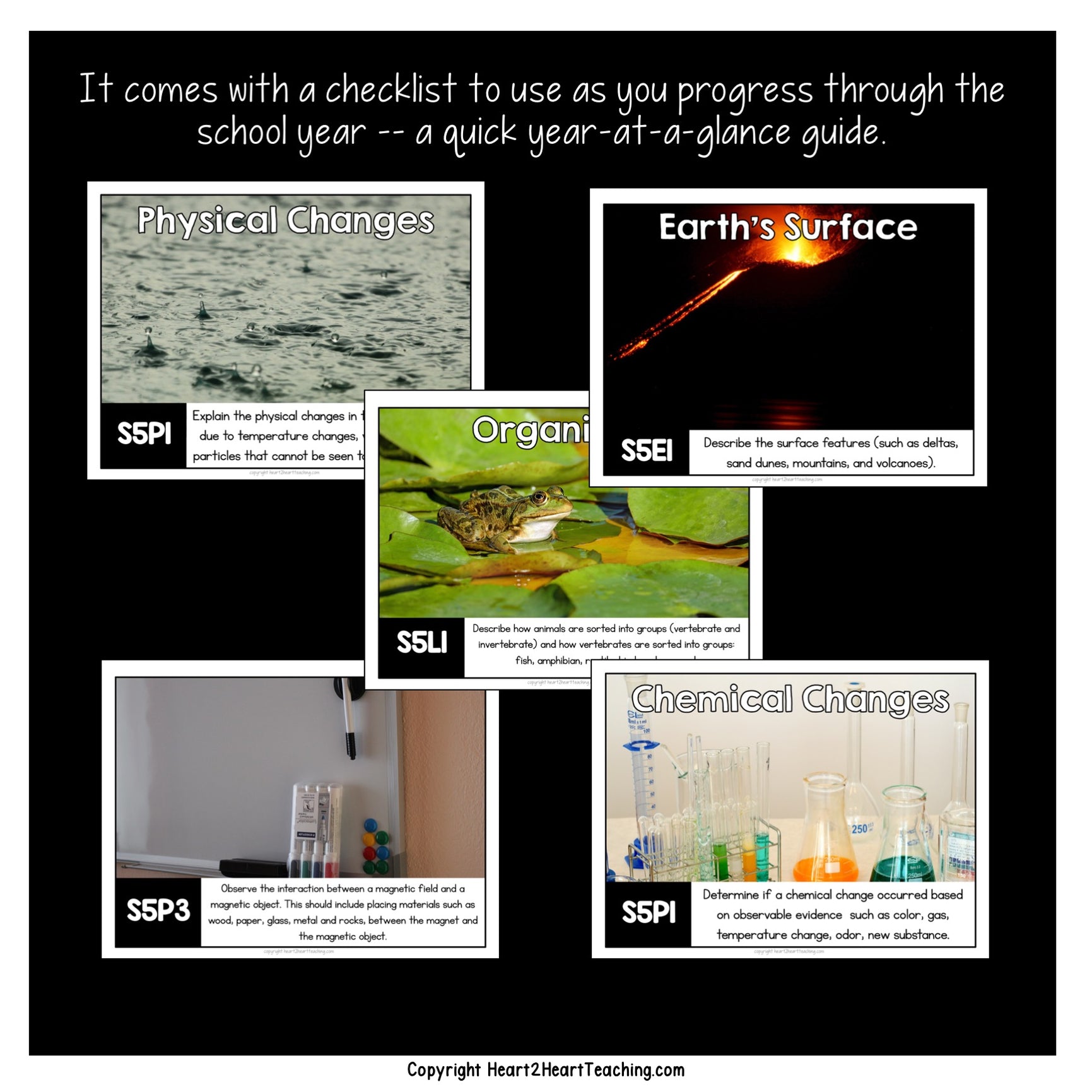 Georgia Standards of Excellence 5th Grade Science Posters – Heart 2 ...