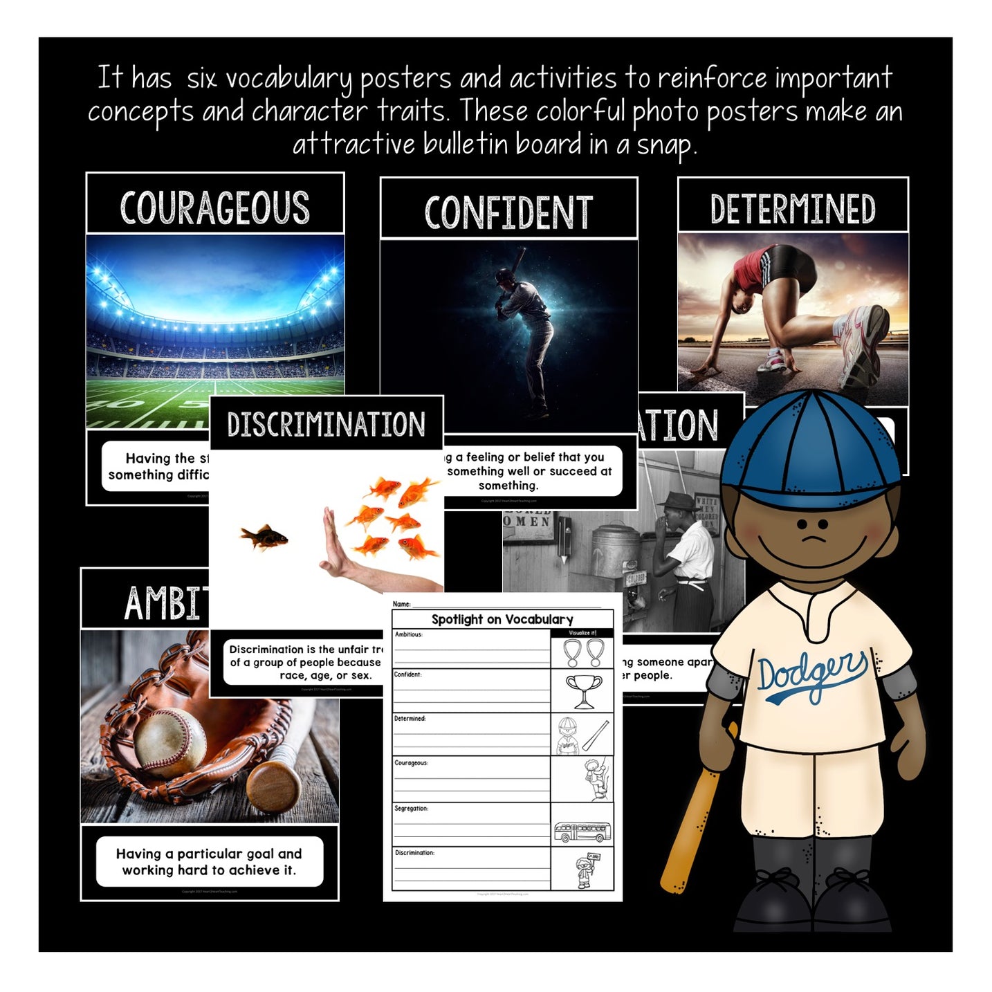 The Life Story of Jackie Robinson Activity Pack – Heart 2 Heart Teaching