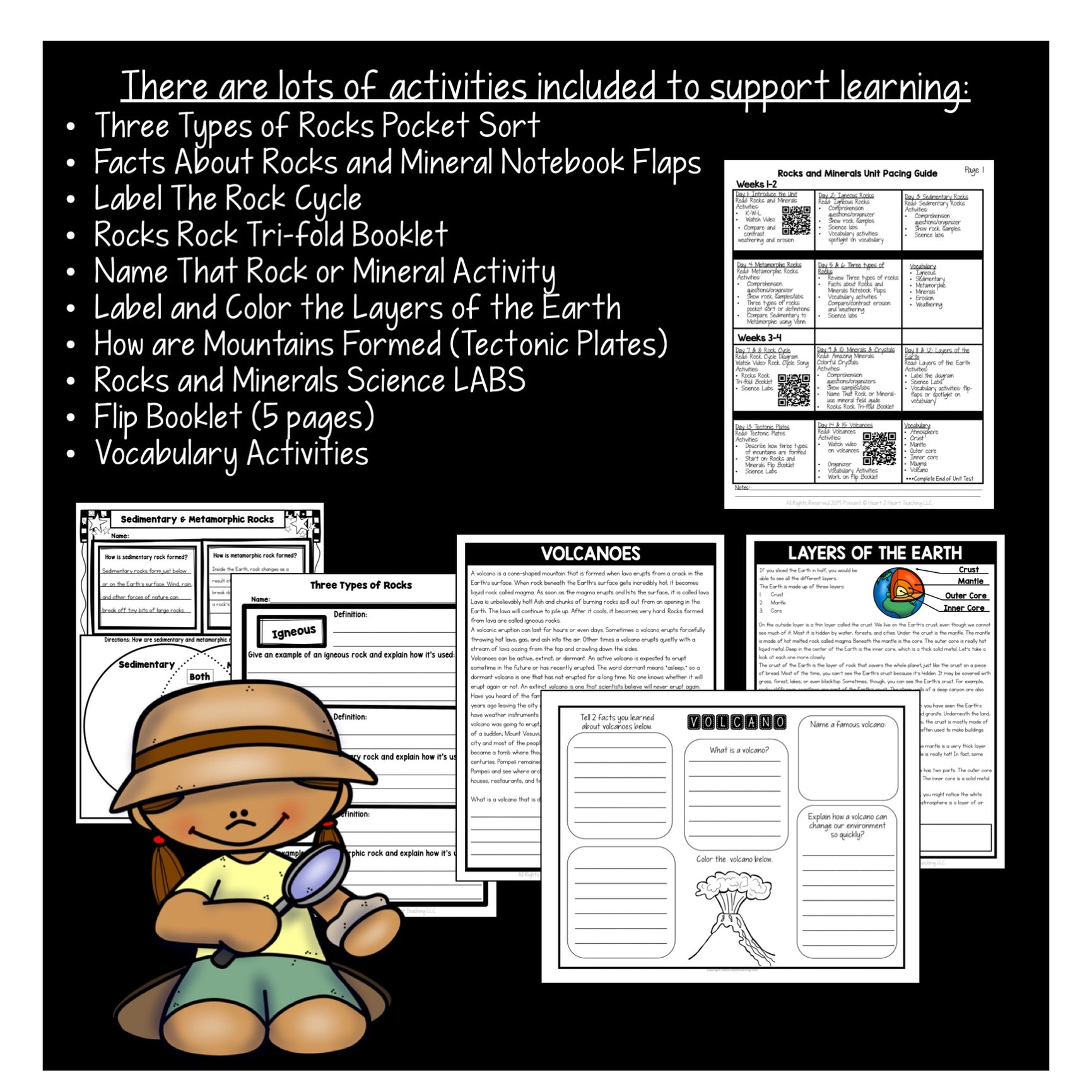 Rocks and Minerals Complete Unit – Heart 2 Heart Teaching