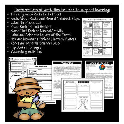 Rocks and Minerals Complete Unit – Heart 2 Heart Teaching