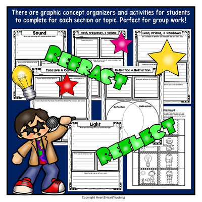 Light and Sound Unit with Issac Newton, Alexander Graham Bell, & Alber ...