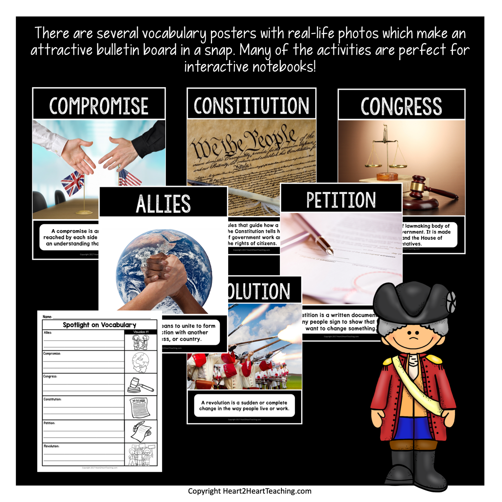 Revolutionary War Unit with Articles, Activities & more – Heart 2 Heart ...