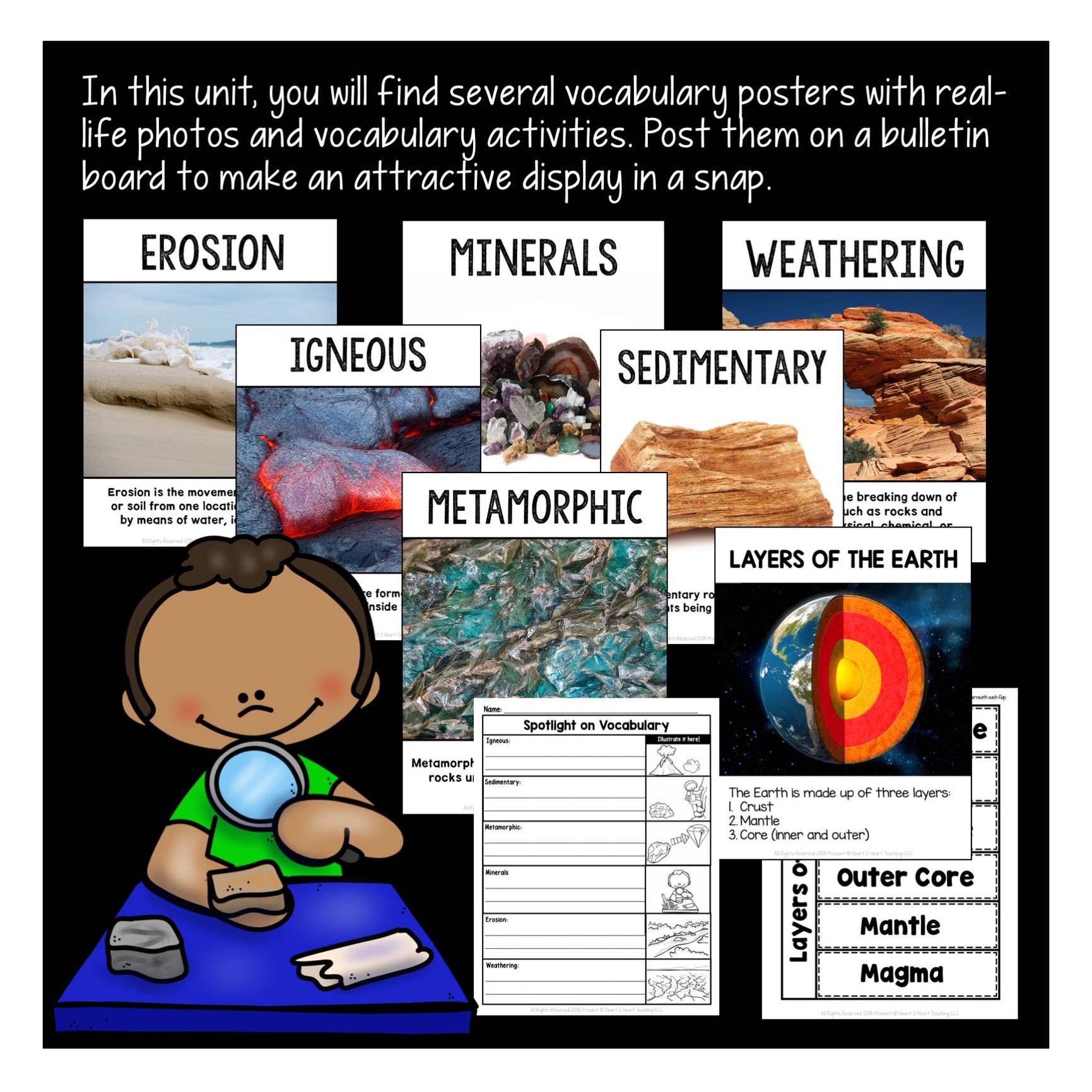 Rocks and Minerals Complete Unit – Heart 2 Heart Teaching