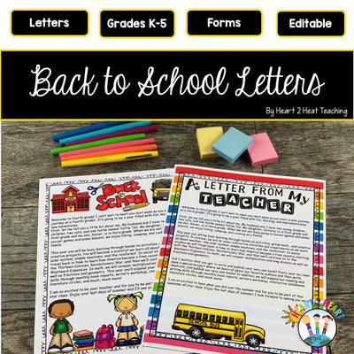 Welcome Back to School Letters for Students and Parents (Editable ...