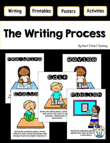 Writing Process Posters Freebie – Heart 2 Heart Teaching