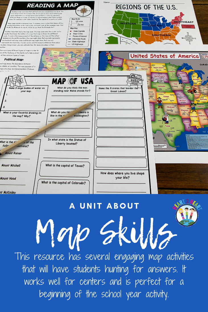 Let's go on a Map Scavenger Hunt – Heart 2 Heart Teaching