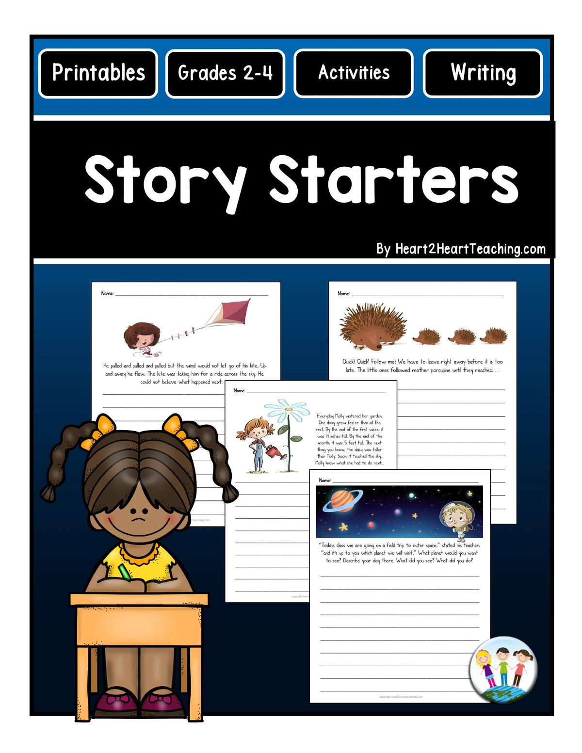 Spring Story Starters Writing Prompts Freebie – Heart 2 Heart Teaching