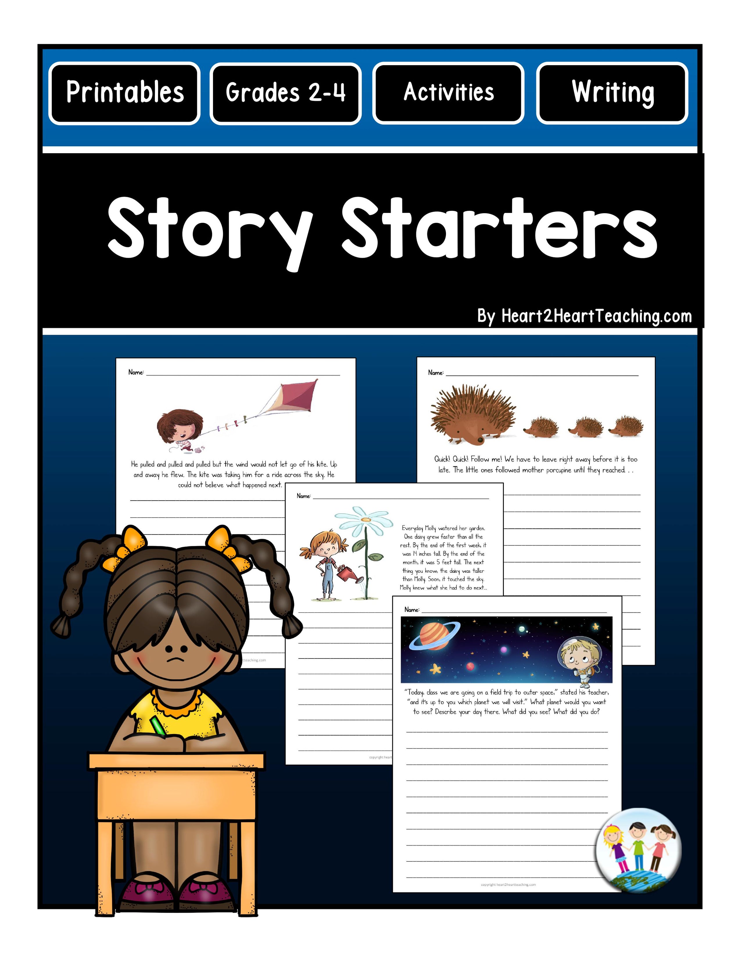 Spring Story Starters Writing Prompts Freebie – Heart 2 Heart Teaching